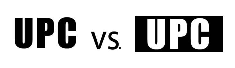 UPCs will work for amazon