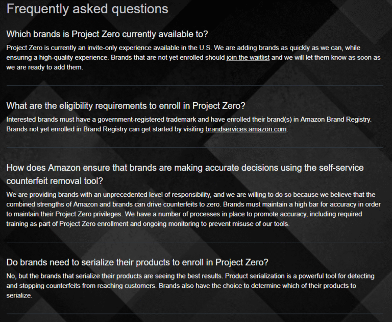 Amazon Project Zero - Fight Counterfeit Products - Bar Code Graphics