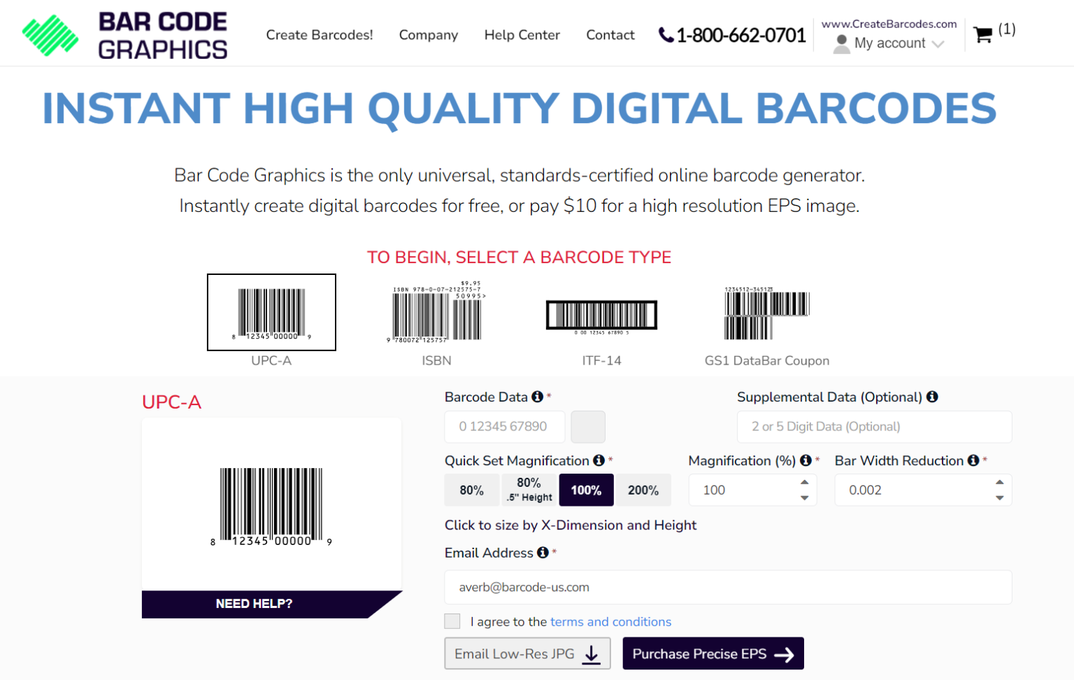 Digital Barcode EPS File Validation Tool - Bar Code Graphics