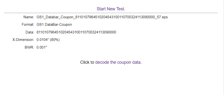 Digital Barcode EPS File Validation Tool - Bar Code Graphics