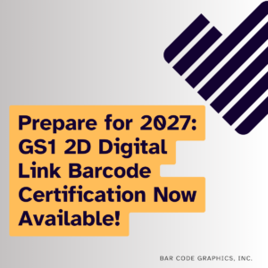 GS1 2D Digital Link Barcode Certification - Bar Code Graphics